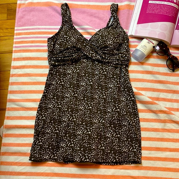 Catalina Swim Catalina One Piece Swimsuit Size Large 214 Brown And
